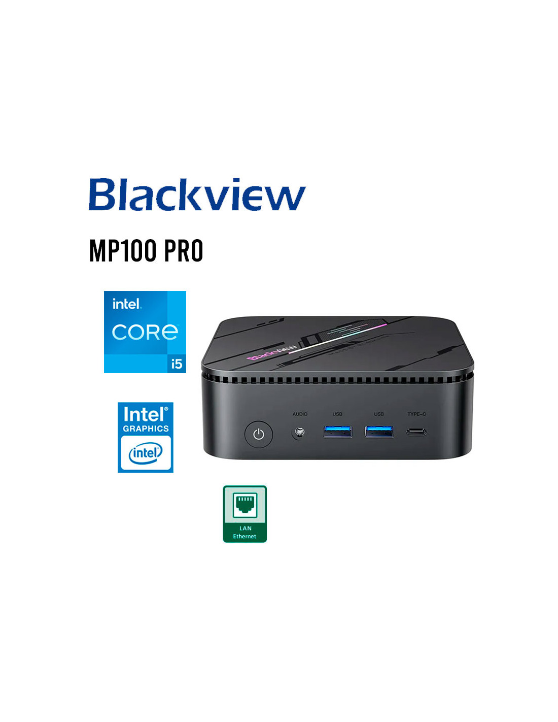 Mini PC Blackview MP100 Pro | Intel Core i5-12450H, 16GB, 512GB SSD