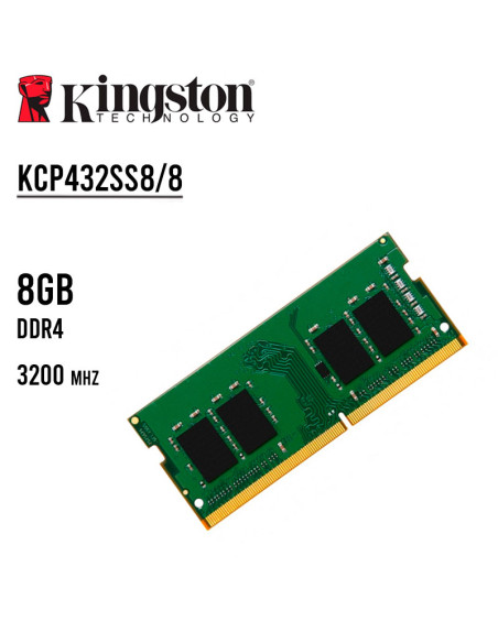 MEMORIA SODIMM KINGSTON 8GB DDR4 3200MHZ (KCP432SS8/8) CL22